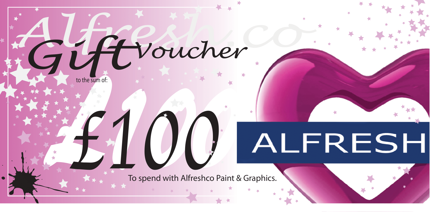 Alfreshco Gift Card – Alfreshco Paint & Graphics